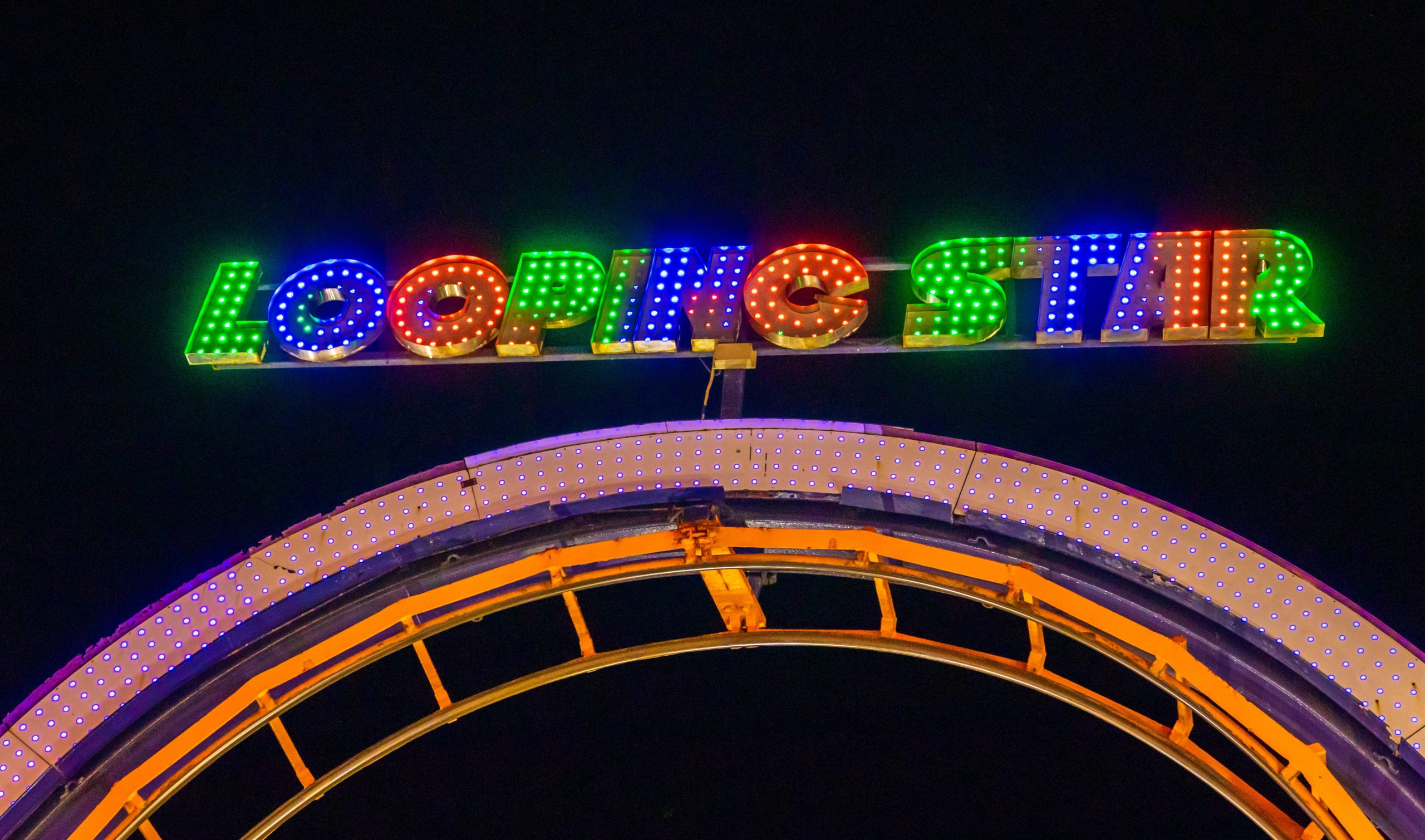 Looping Star Roller Coaster | Jolly Roger Pier Rides